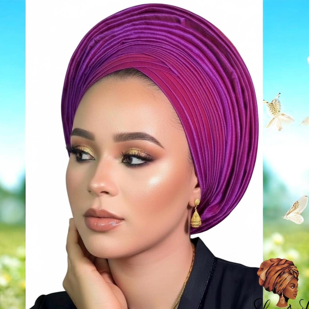 Assorted Color Gele: African Wedding Headwrap, Aso-ebi Head Tie ...