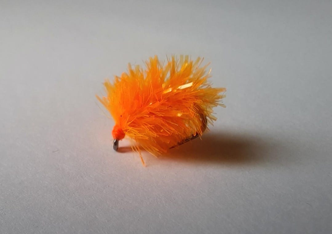 4 - Mini Blob Orange Fly for Still Water Fly Fishing . Orange Egg Fly ...