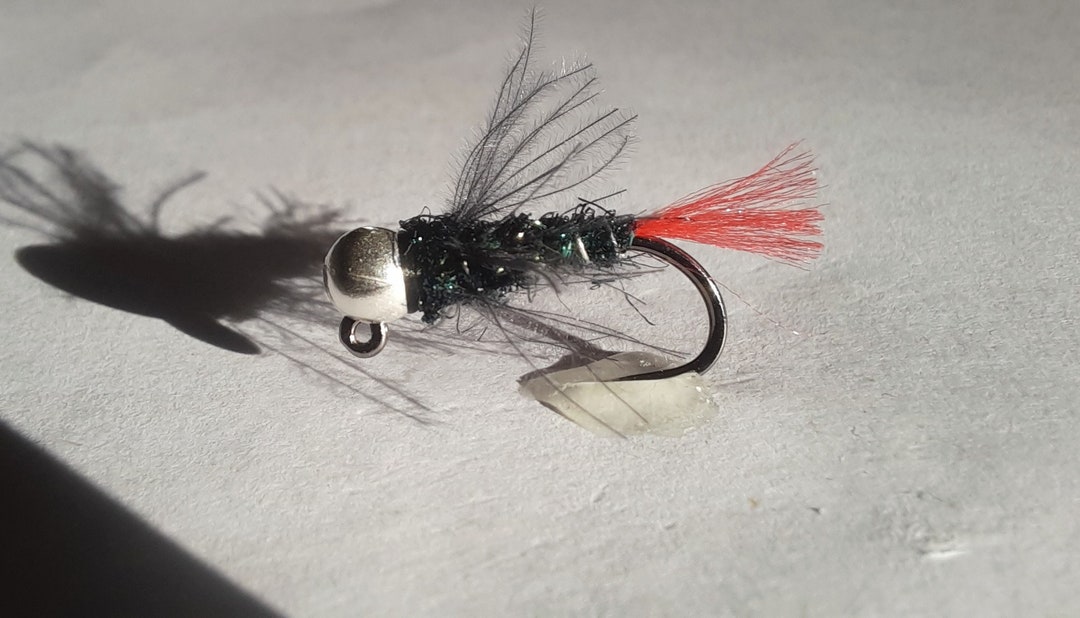 4 - Fly - Red Tag CDC Euro Nymph. Tungsten Tag Nymph Fly Fishing Fly ...