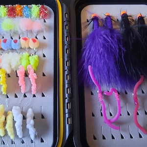 54 - Steelhead Fly Box for Fly Fishing. Barbless Assortment of ...