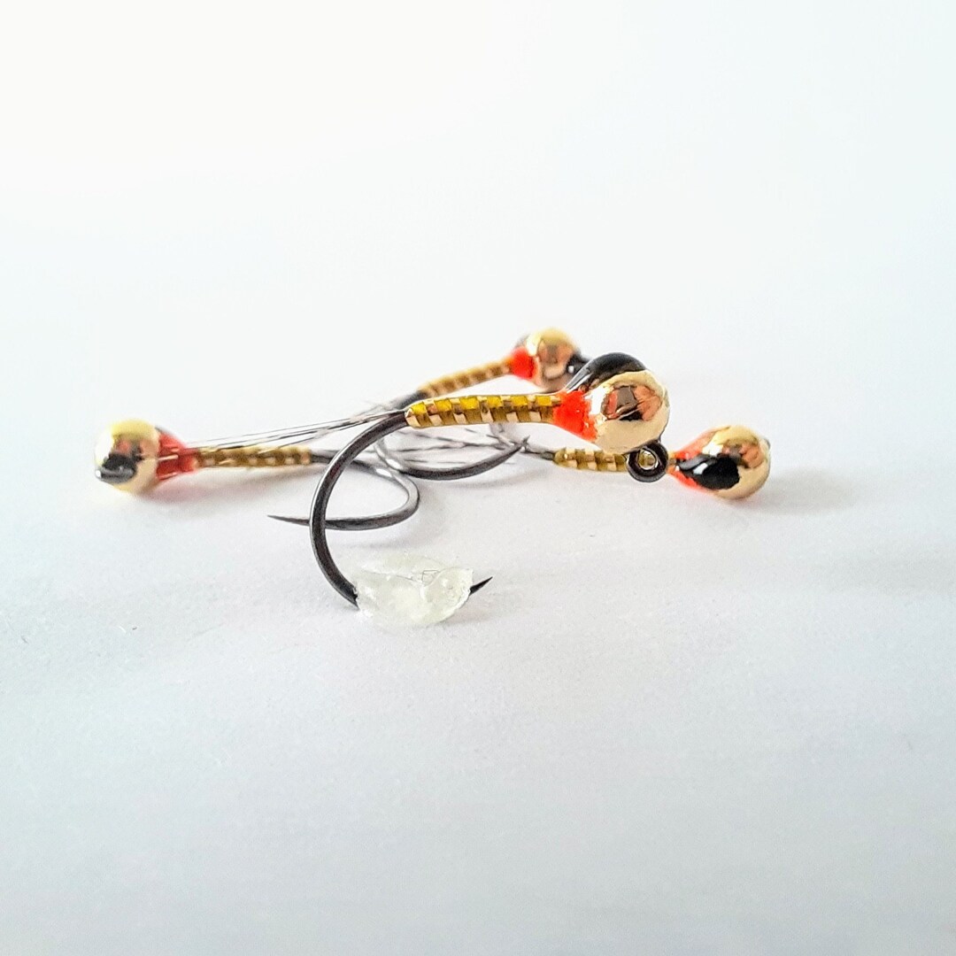 4 - Yellow Perdigon Jig - Euro Nymph. Colorado Fishing. Trout Flies ...