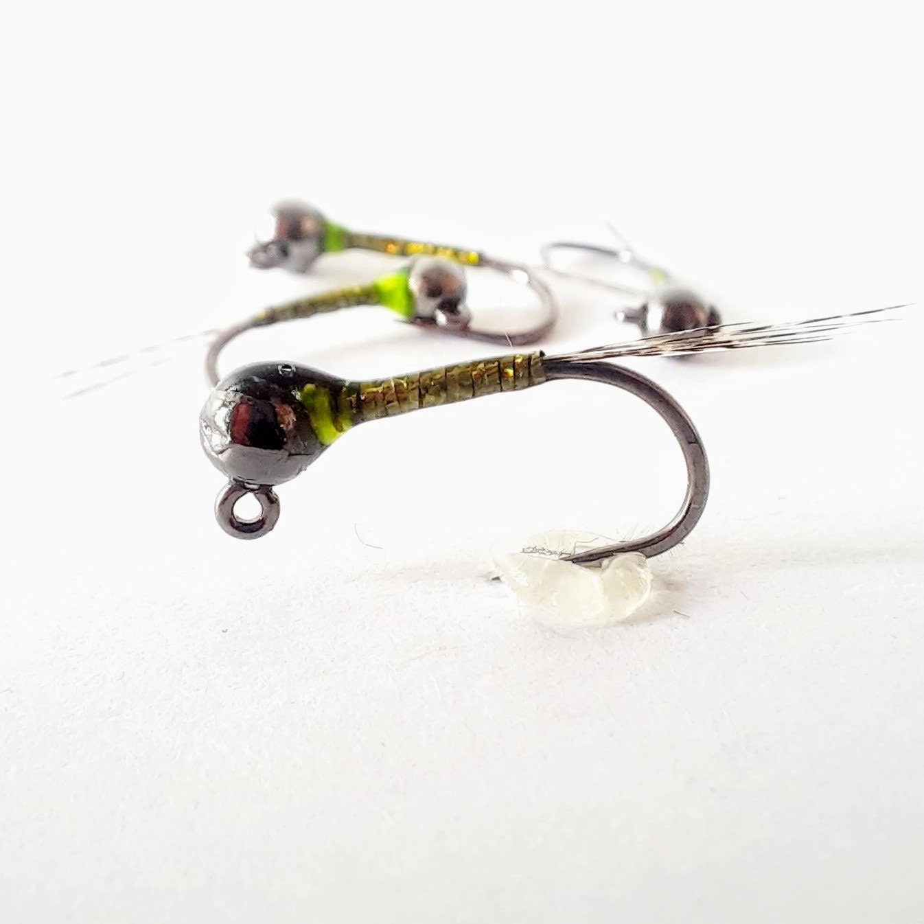 4 Holo Olive Perdigon Jig Euro Nymphs. Colorado Trout - Etsy