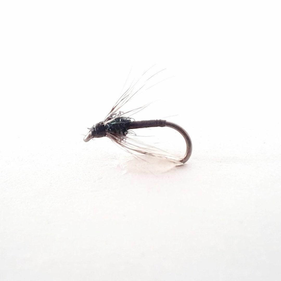 4 Black Soft Hackle Wet Flies. Midges and Emergers. Fly - Etsy