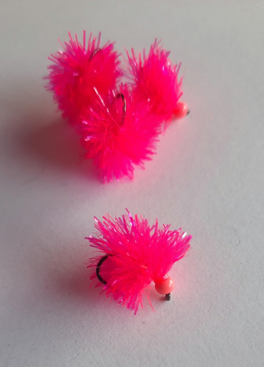 4 - Pink Tungsten Blob Fly for Still Water Fly Fishing. Pink Bung Blob ...