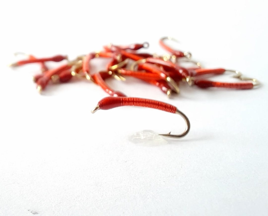 4 - Epoxy Blood Midge - Midges. Colorado Trout Flies. Wire Midge. Fly ...
