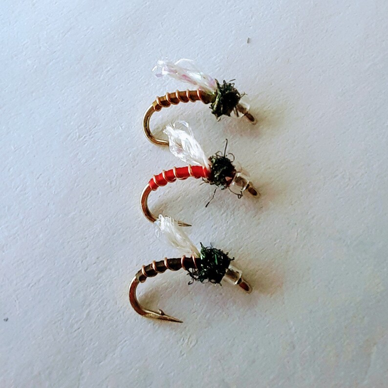 6 Midge Emerger Midges and Emergers. Glass Bead Midge. - Etsy