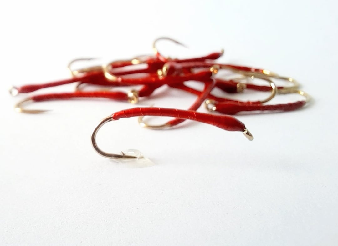4 - Epoxy Bloodworm - Chironomids. Midges. Midge Larva. Colorado Trout ...