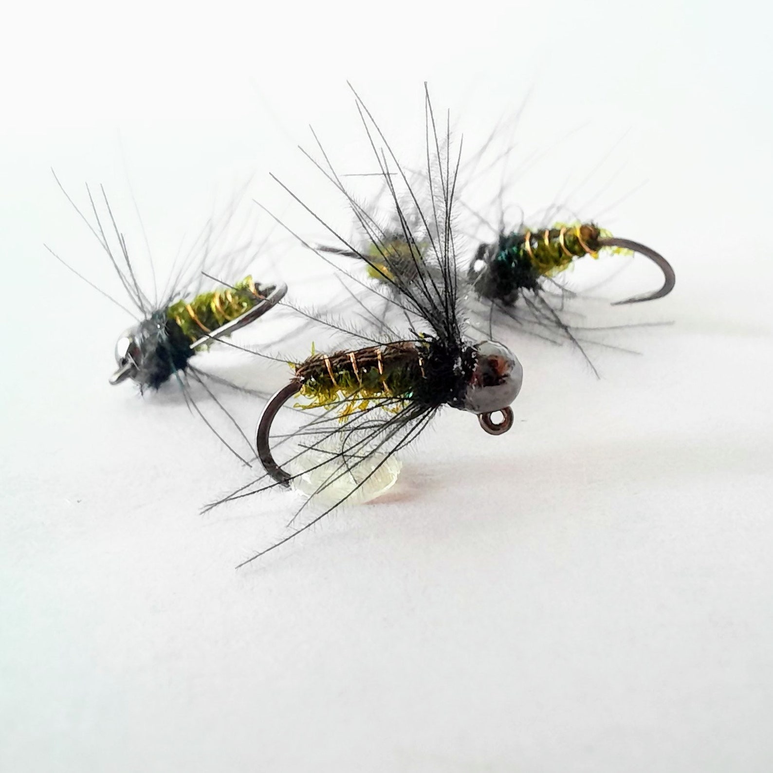 4 - CDC Caddis Pupa Jig - Euro Nymphs. Caddis Nymphs. Trout Flies. Fly ...