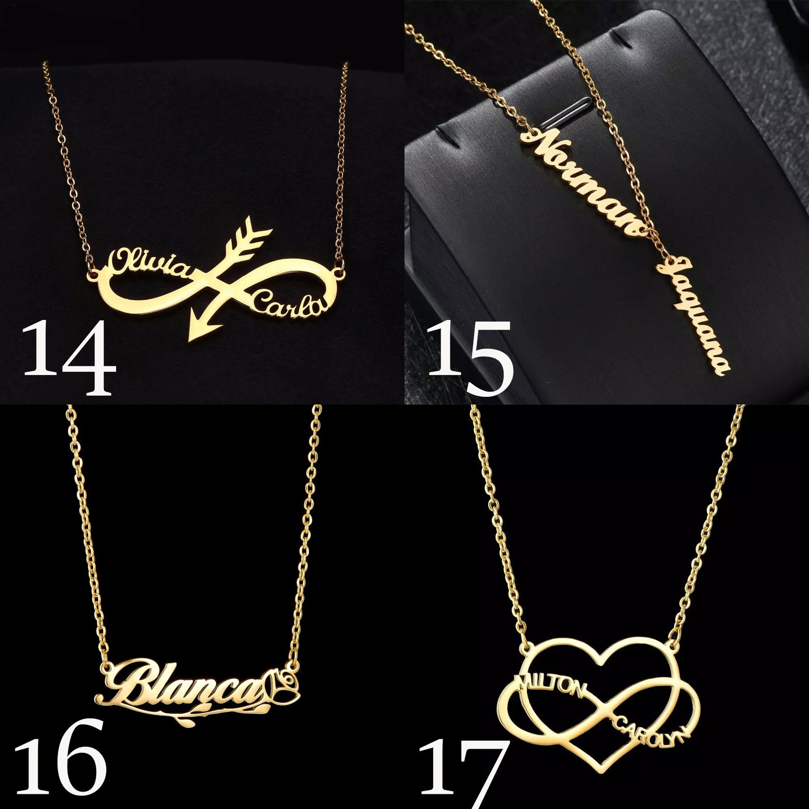 Custom Letter Necklaces Personalized Jewelry Chain Pendant - Etsy