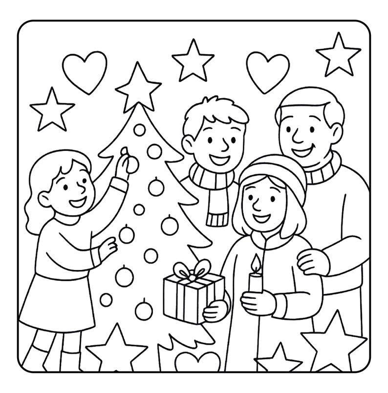 My Family Coloring Book, 39 Pages - Fun Kid Illustrations (PDF Download ...
