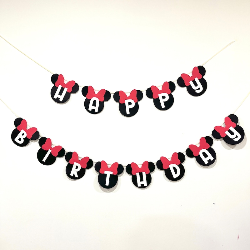 Minnie Mouse Banner - Etsy