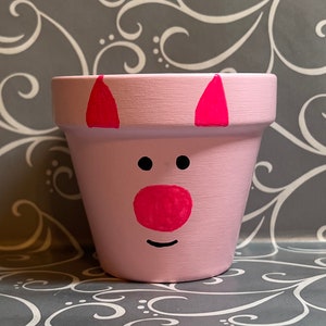 Farm Animal Flower Pot Set - Etsy