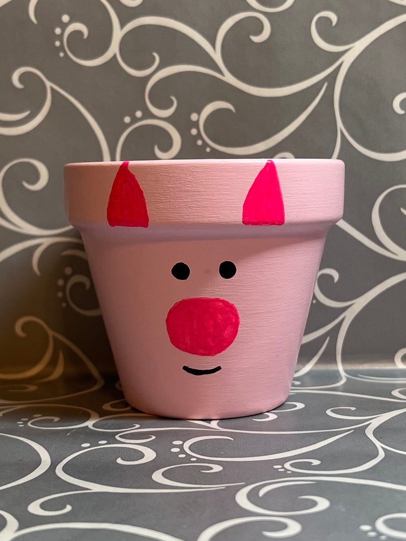 Farm Animal Flower Pot Set - Etsy