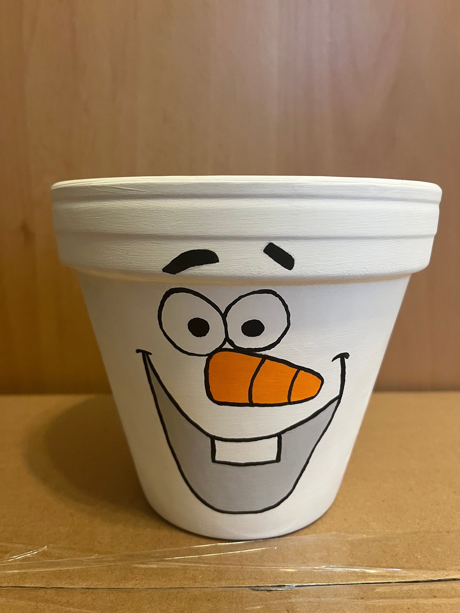 Olaf Flower Pot - Etsy