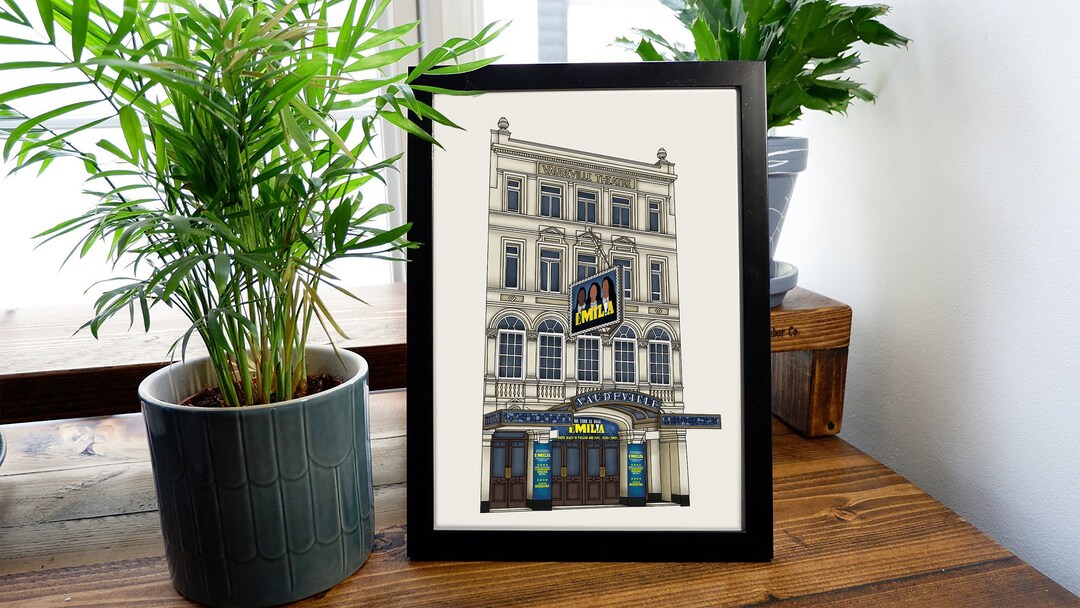 Emilia West End Digital Art Print A4 A5 Vaudeville Theatre London - Etsy