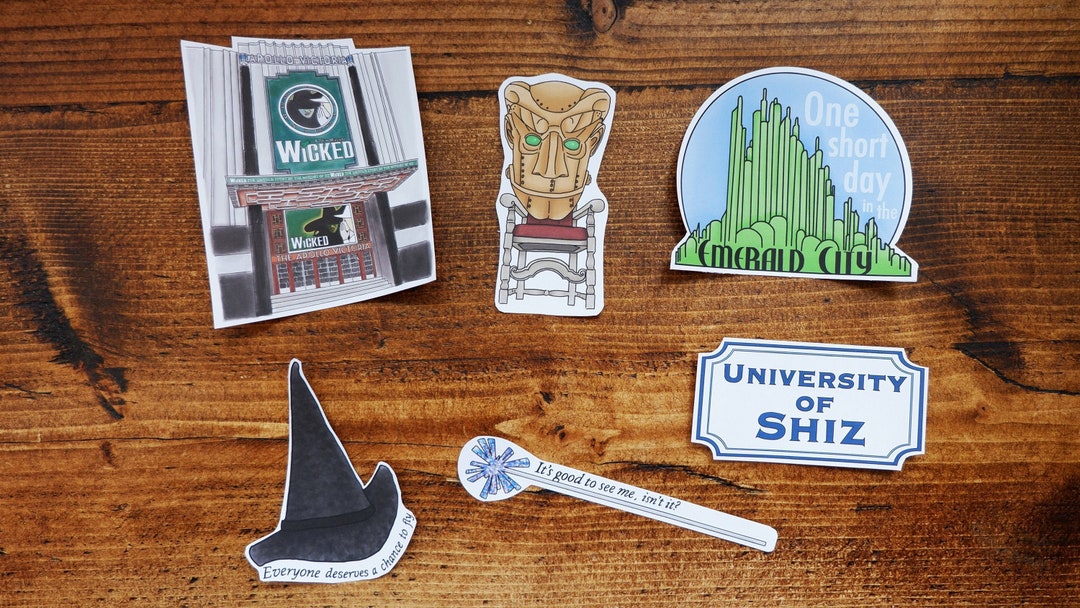 Wicked the Musical Stickers | 6 Pack - Etsy