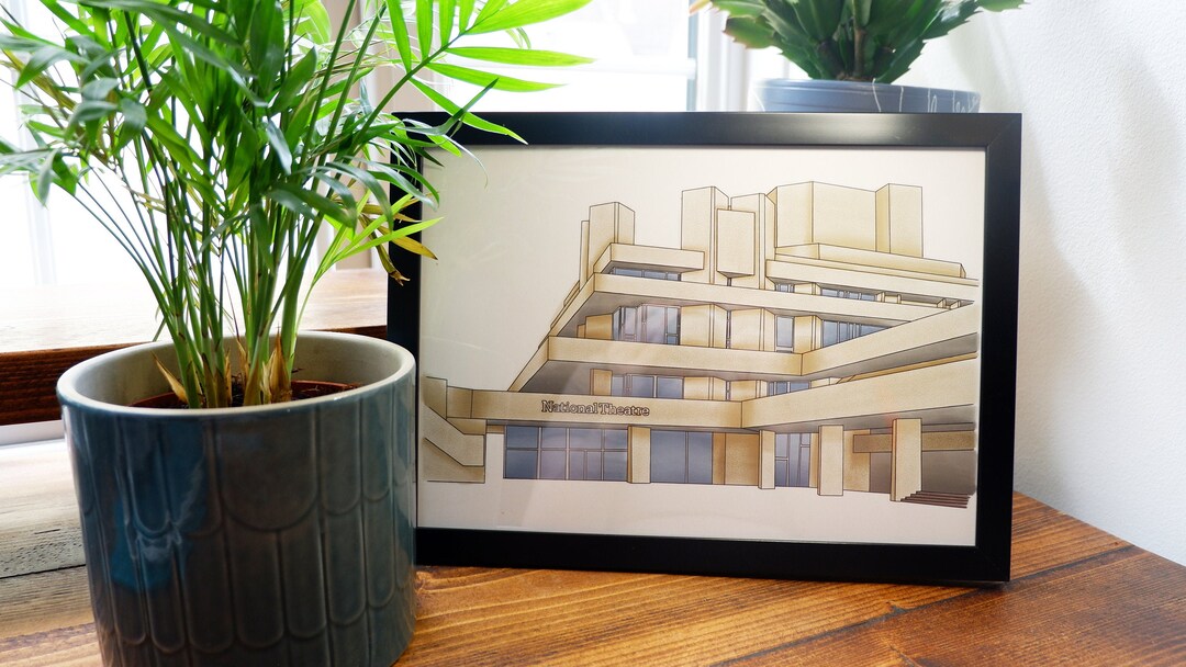 The National Theatre Digital Theatre Print A4 London - Etsy