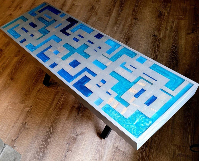 Coffee Table, Epoxy Resin Inlay - Etsy