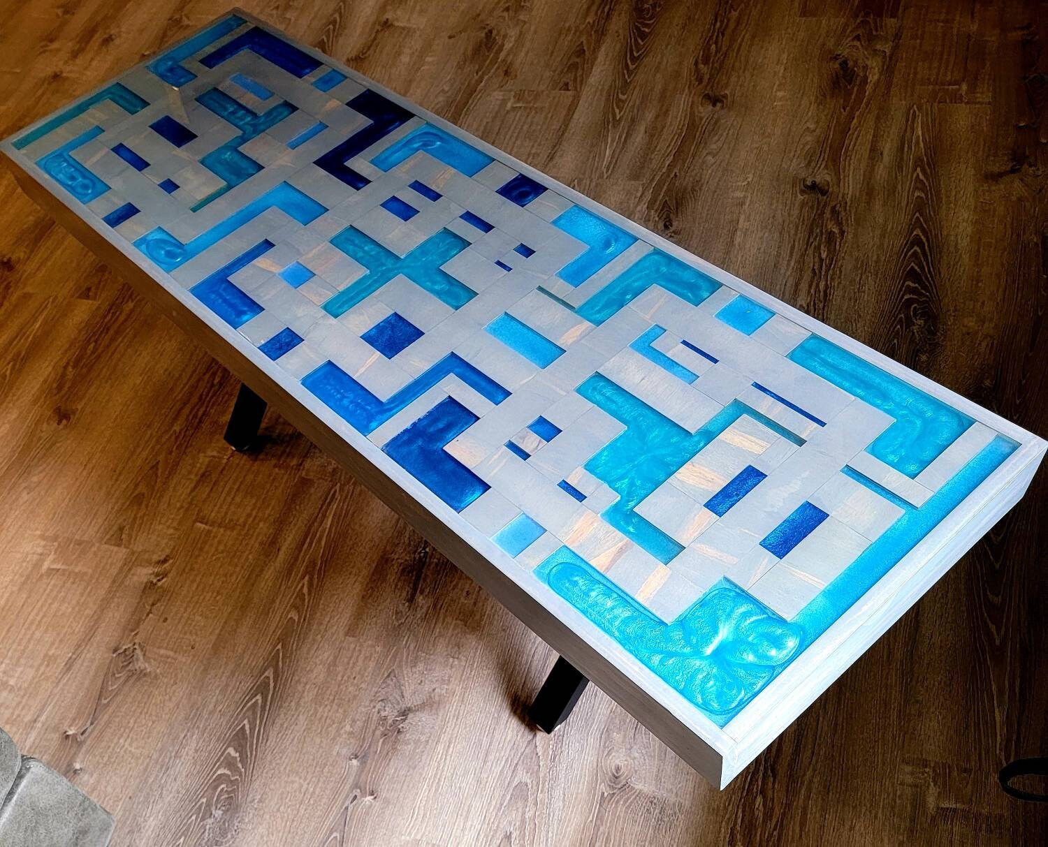 Coffee Table, Epoxy Resin Inlay - Etsy