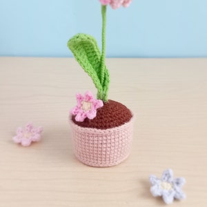 Heart Flower Crochet Pattern | Crochet Flower in a Pot | Crochet ...