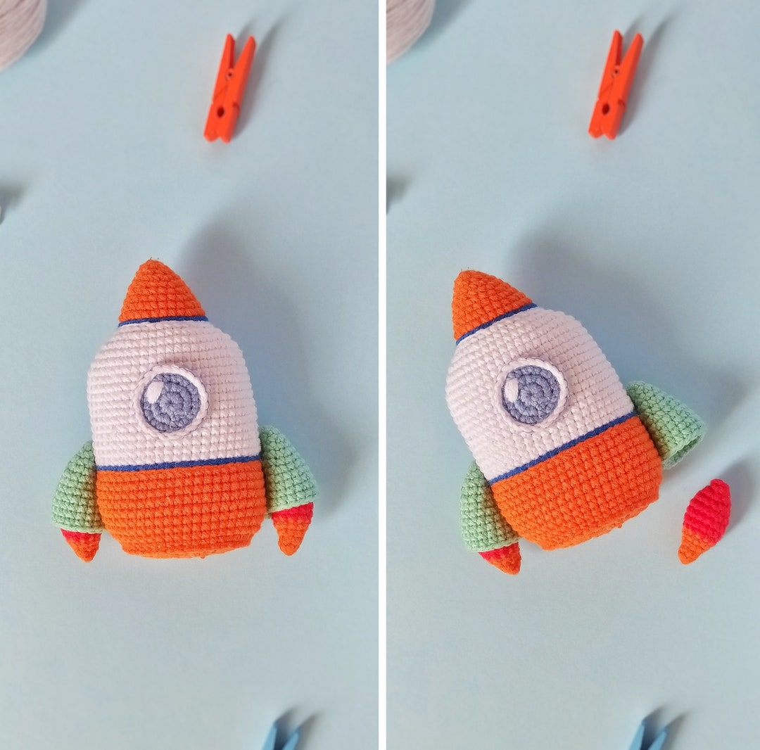 Spaceship Crochet Pattern | Space Rocket Amigurumi | PDF Digital ...