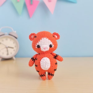 Mini Tiger Amigurumi Crochet Pattern: Keychain Tutorial (PDF File) - Etsy