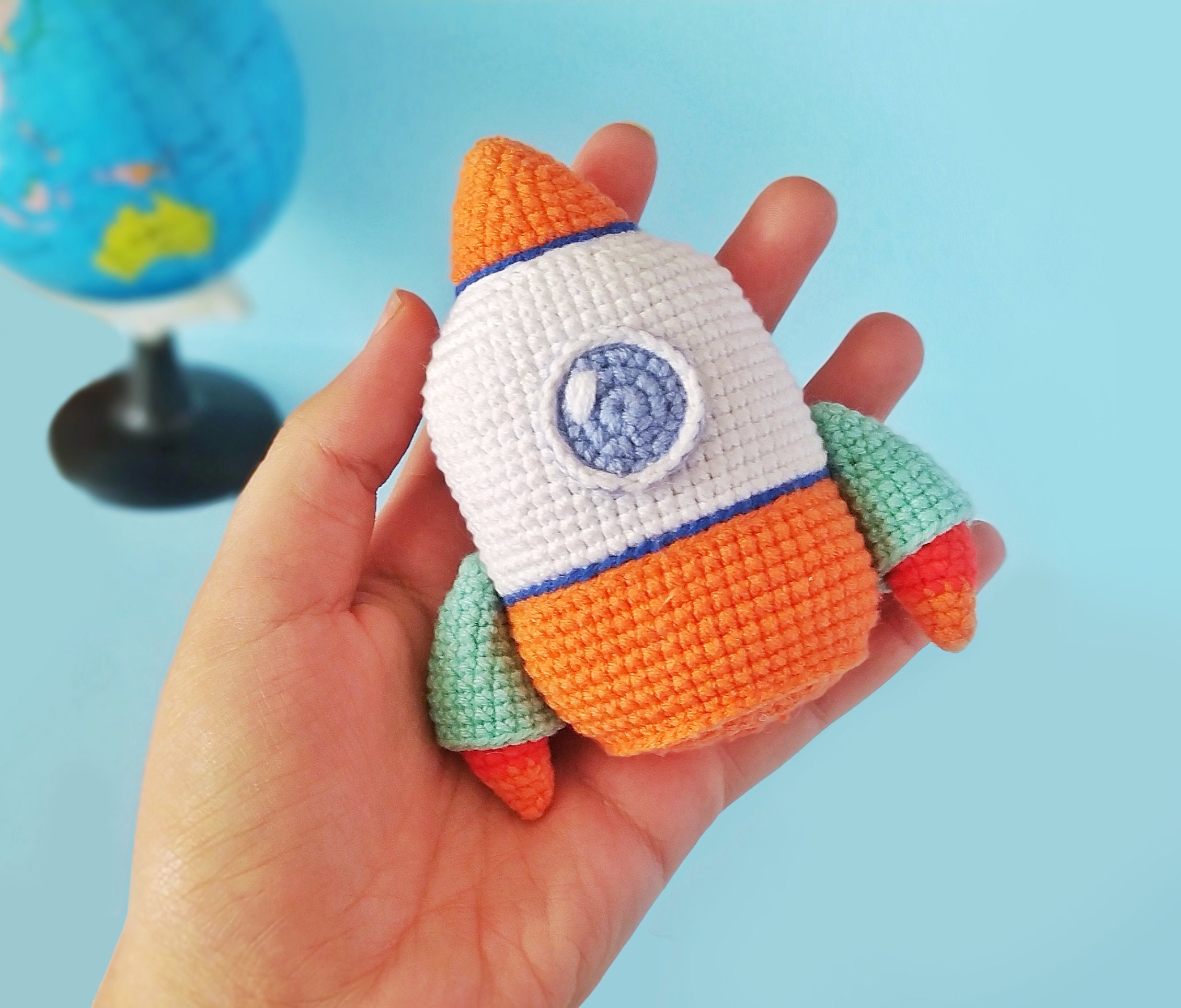 Spaceship Crochet Pattern | Space Rocket Amigurumi | PDF Digital ...