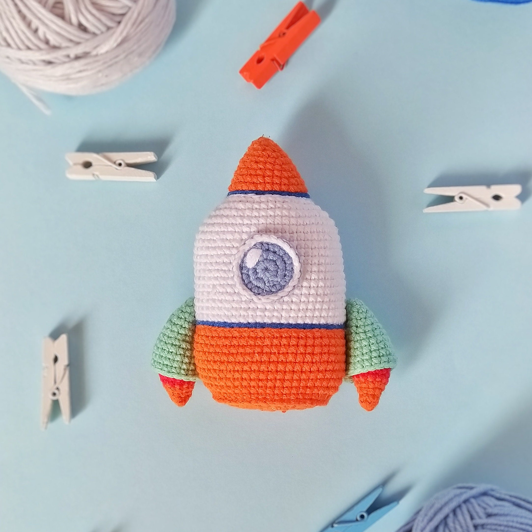 Spaceship Crochet Pattern | Space Rocket Amigurumi | PDF Digital ...