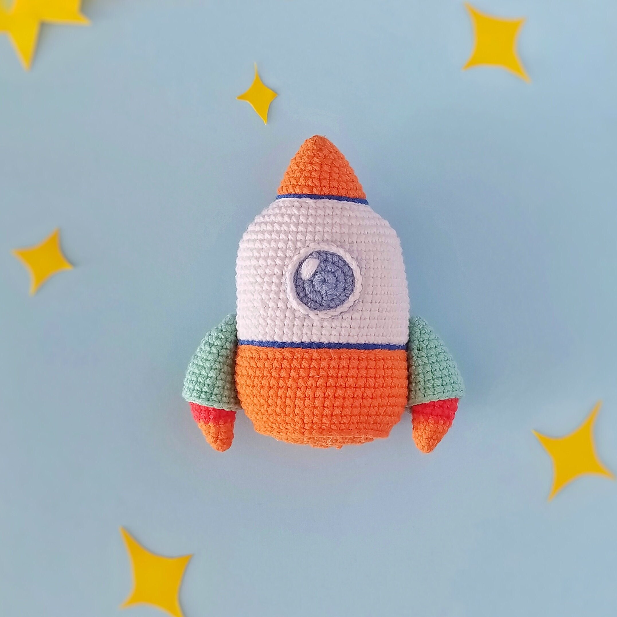 Spaceship Crochet Pattern | Space Rocket Amigurumi | PDF Digital ...