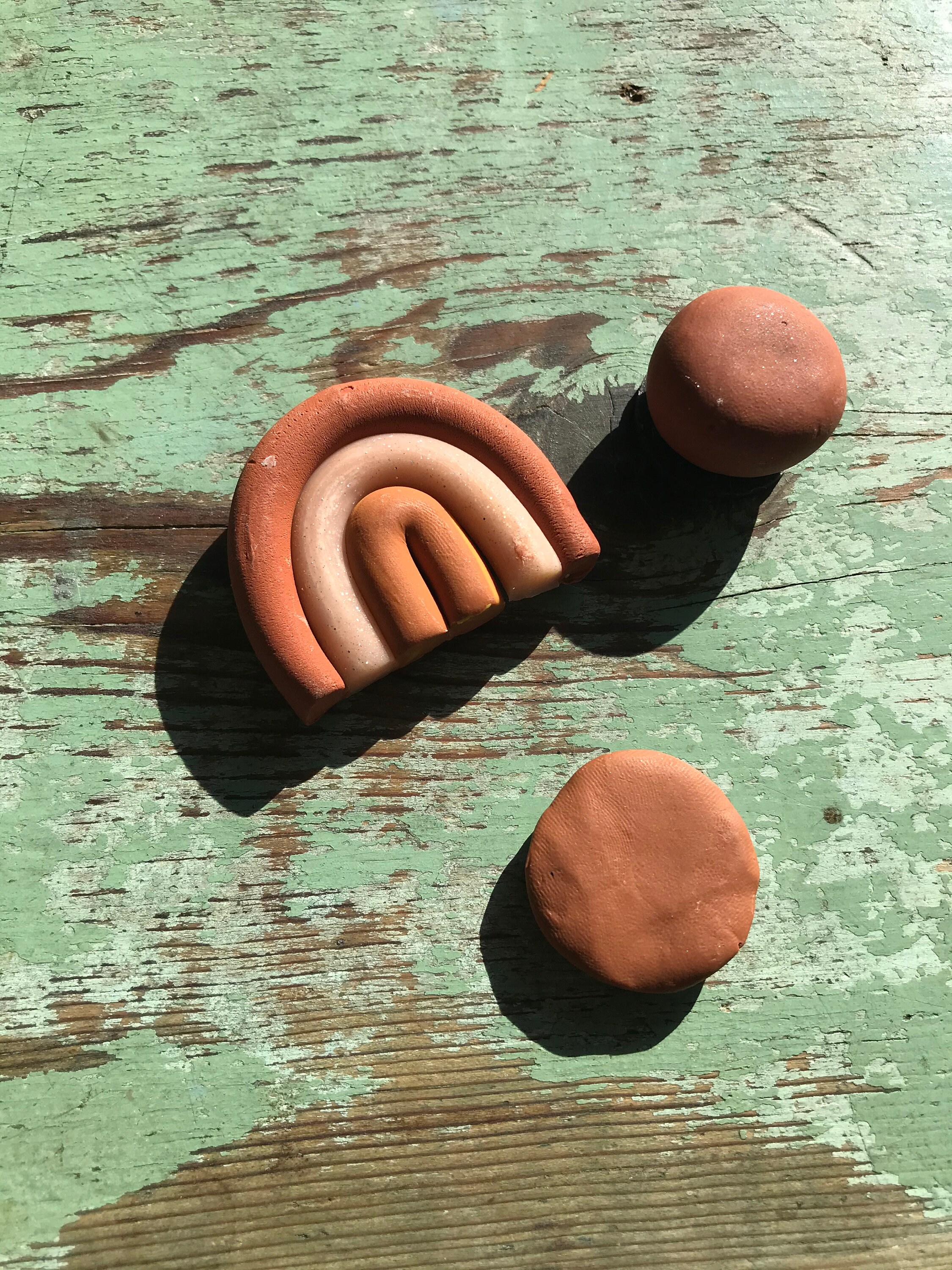 Three clay magnets. | Etsy