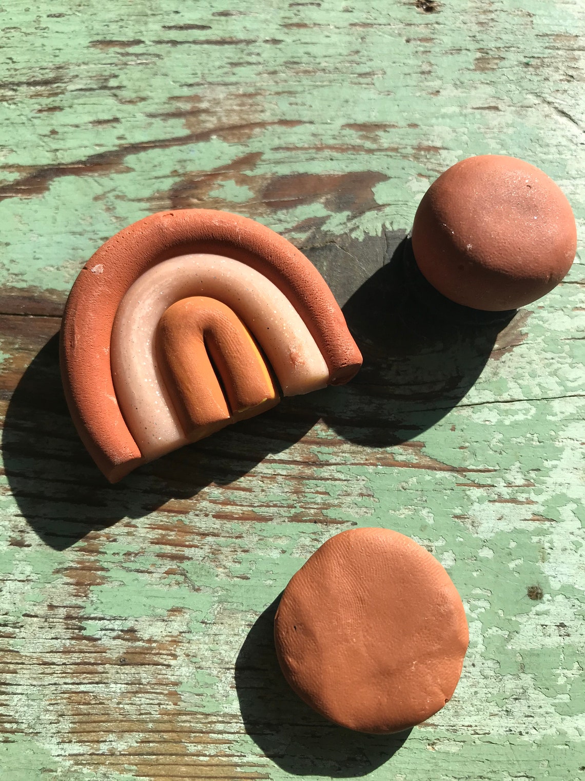 Three clay magnets. | Etsy