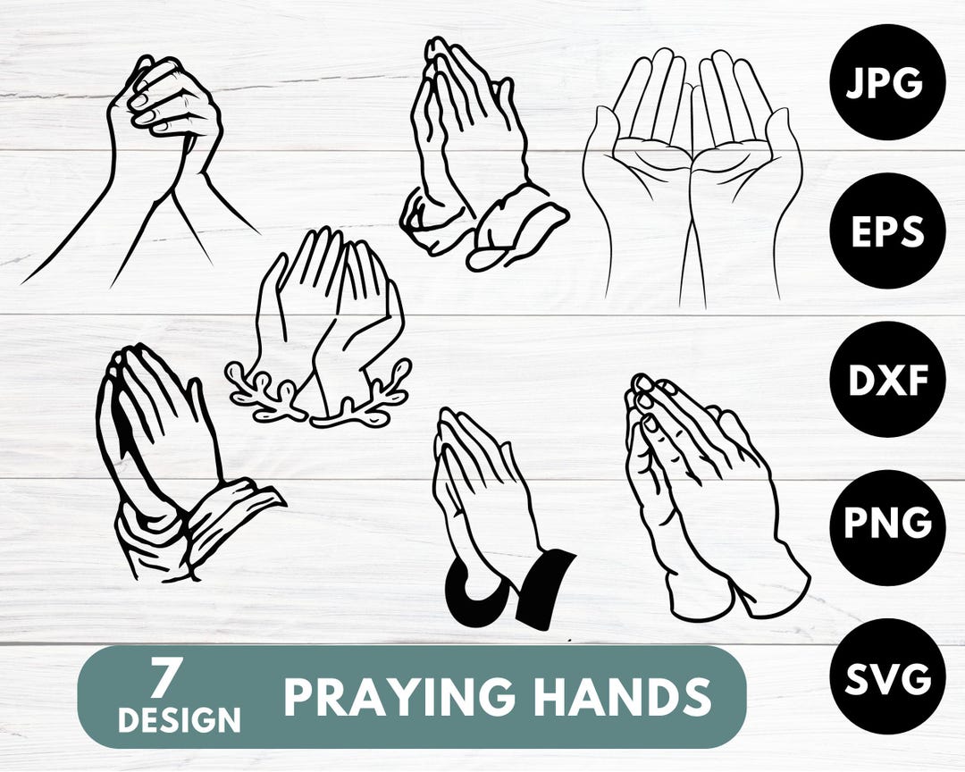 Praying Hands Svg Bundle, Praying Hands Svg Design, Praying Hands Png ...