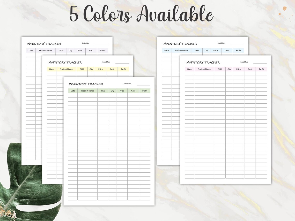 Inventory Tracker Printable, Inventory Management Form, Inventory Sheet ...