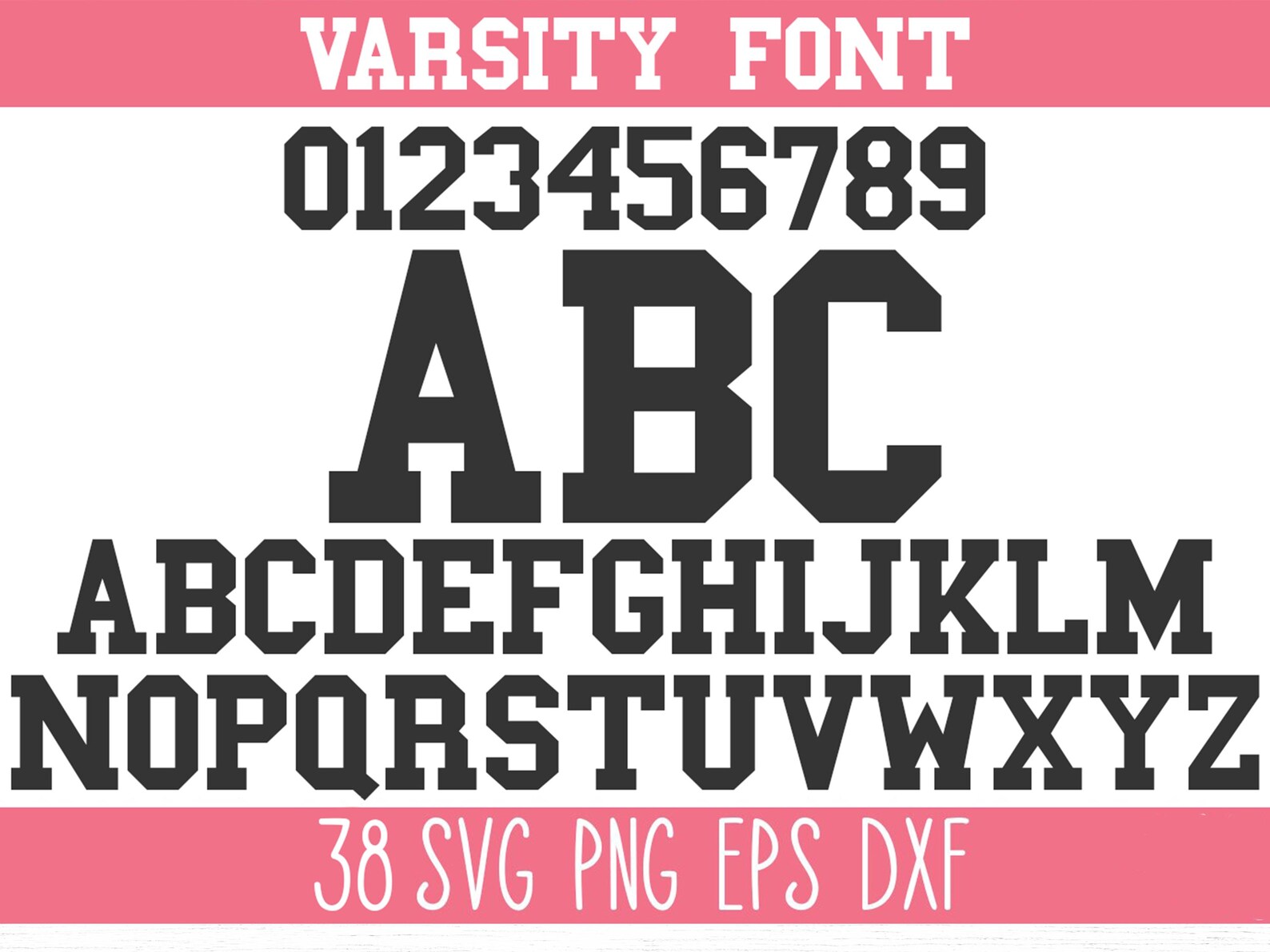 Varsity Alphabet Svg, Football Font, Sports Alphabet Svg, Sports Font ...
