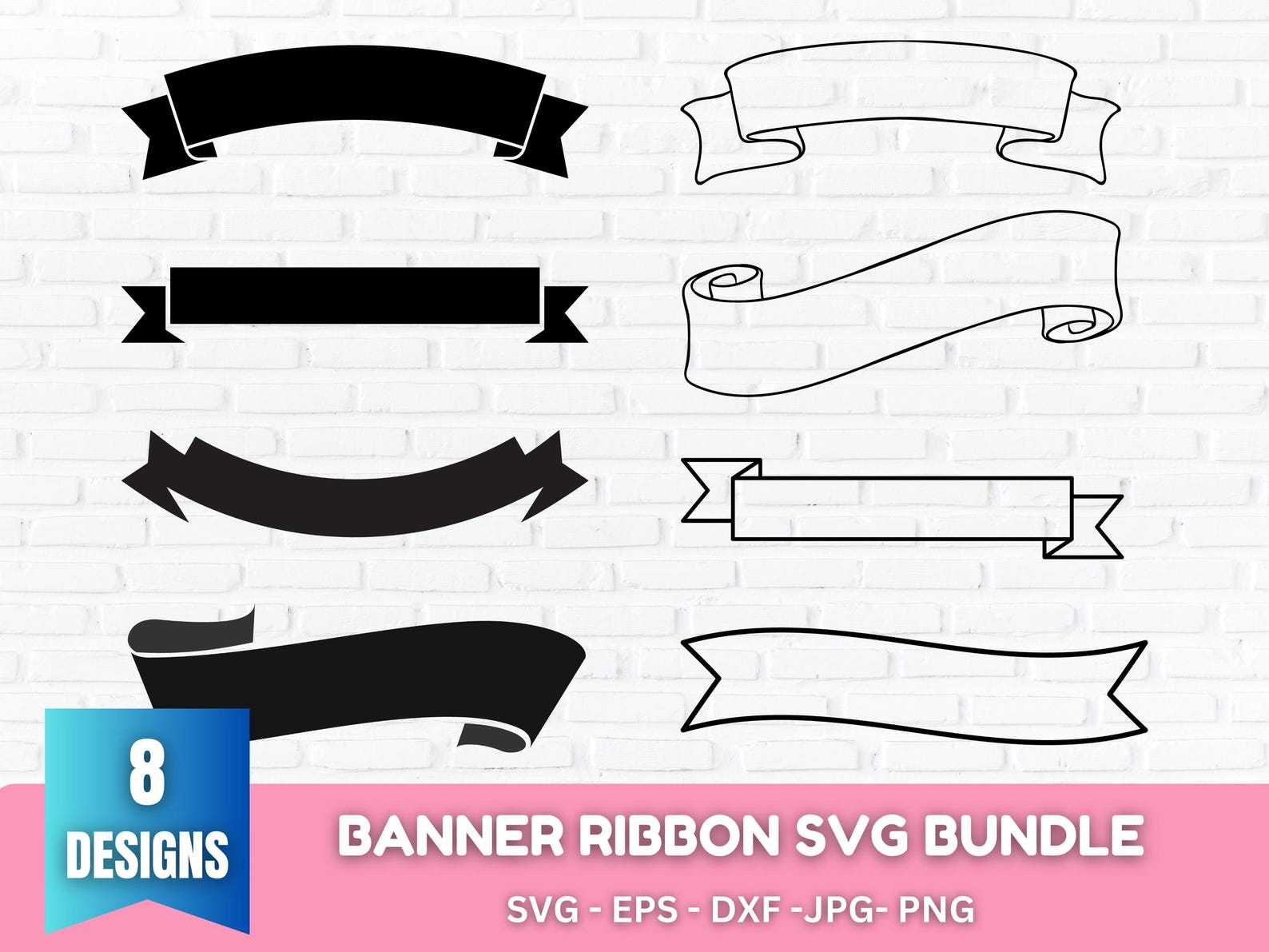 Banner Ribbon Wave Svg, Banner Ribbon Svg, Banner, Ribbon, Label ...