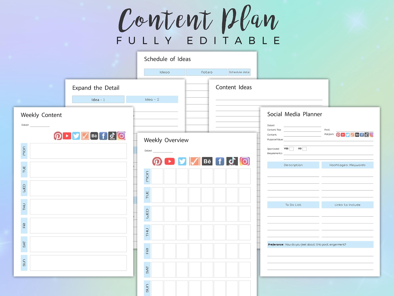 Adhd Planner Adult Printable Adhd Planner, Adhd Planner Adult for Work ...