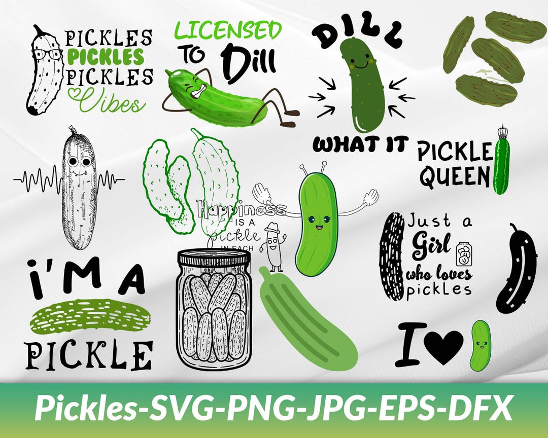 Pickles Svg Bundle, Cricut, Pickles Png Bundle, Pickles Shirt Design ...