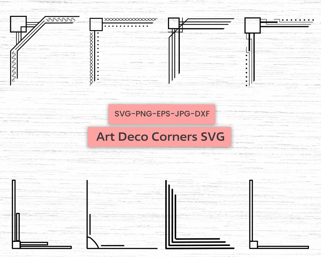 Corner Svg Bundle, Art Decor Corner Svg, Corner Border Svg, Wedding ...