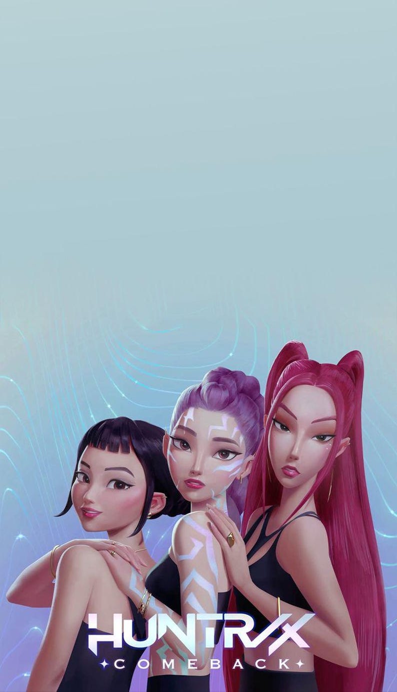 Huntrix Kpop Demon Hunters Png,kpop Idol Group Shirt Design,girl Dinner ...