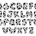 Cow Alphabet Prints, Cow Alphabet Svg, Cow SVG Numbers Letters Bundle ...