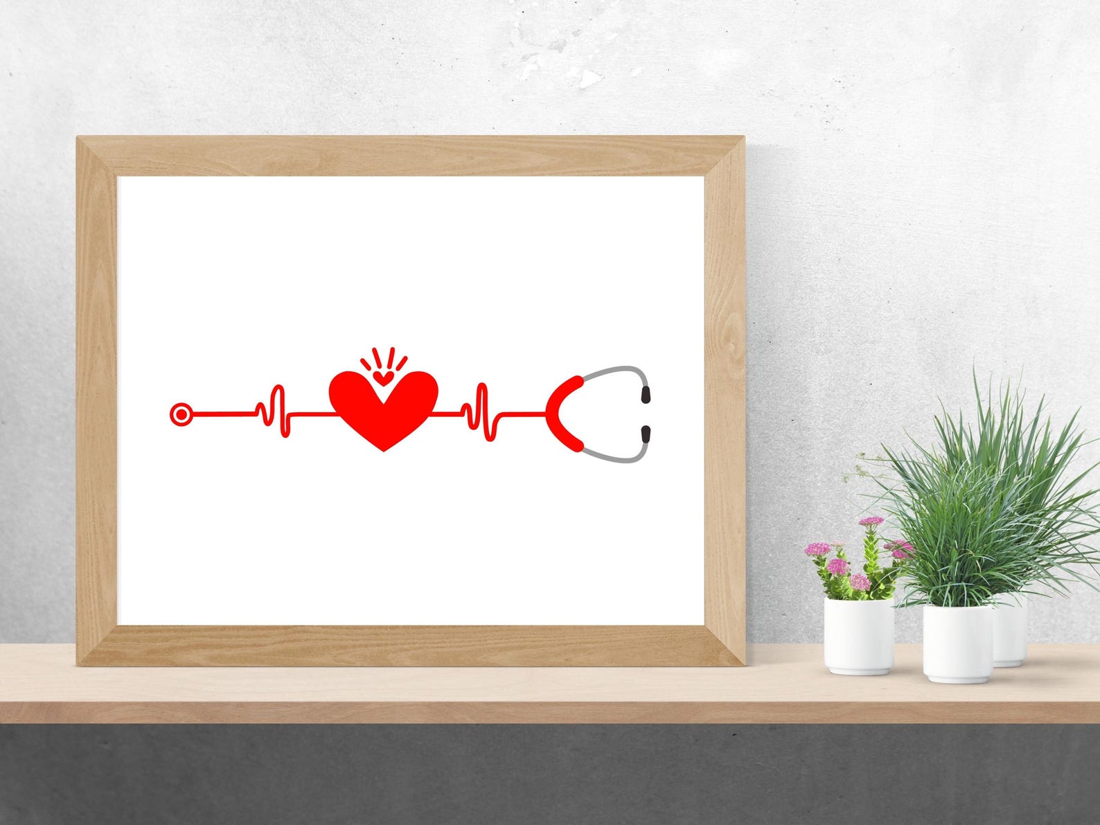Heartbeat Svg With a Date, Heartbeat Svg, Heartbeat Svg Stethoscope ...
