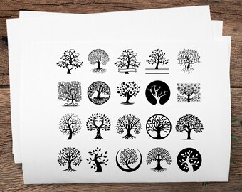 Family Tree SVG Bundle: Genealogy Cricut Silhouette Cut Files - Etsy UK