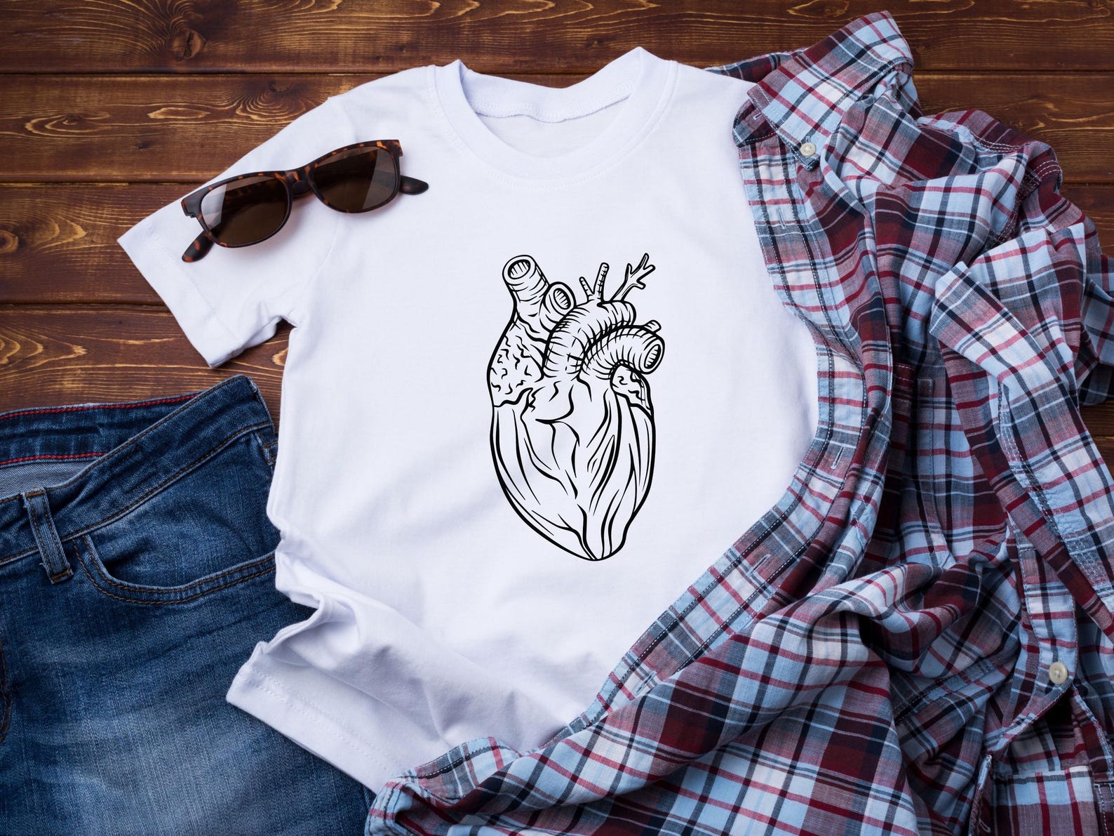 Anatomical Heart Svg Design, Human Heart Svg, Anatomy Svg, Heart SVG ...