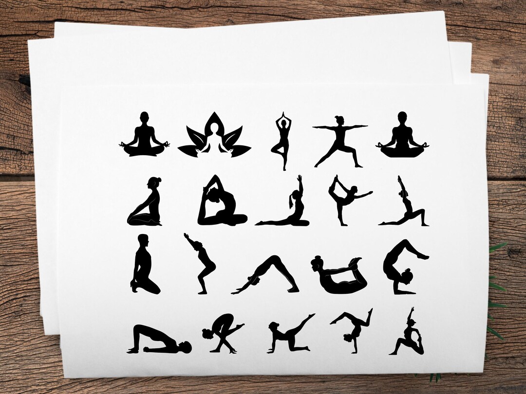 Yoga SVG Bundle | Yoga Poses SVG | Meditation Mindfulness Cut Files ...
