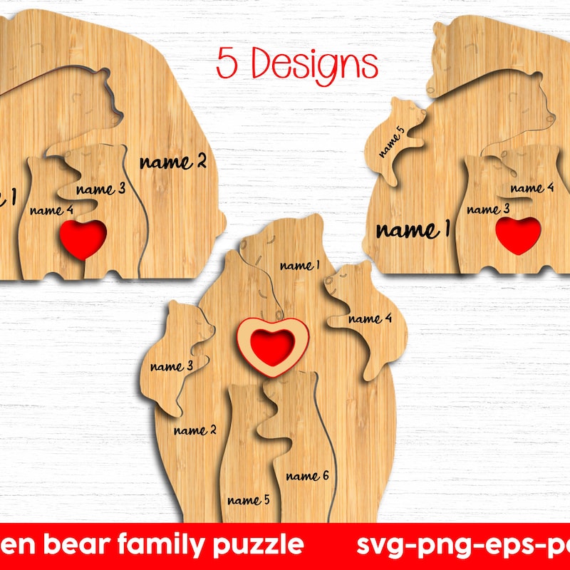 Wooden Wall Art Bears - Etsy