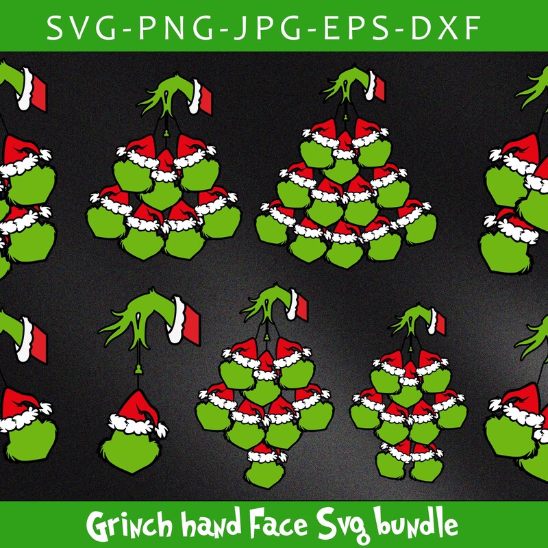 Grinch Hand Svg - Etsy