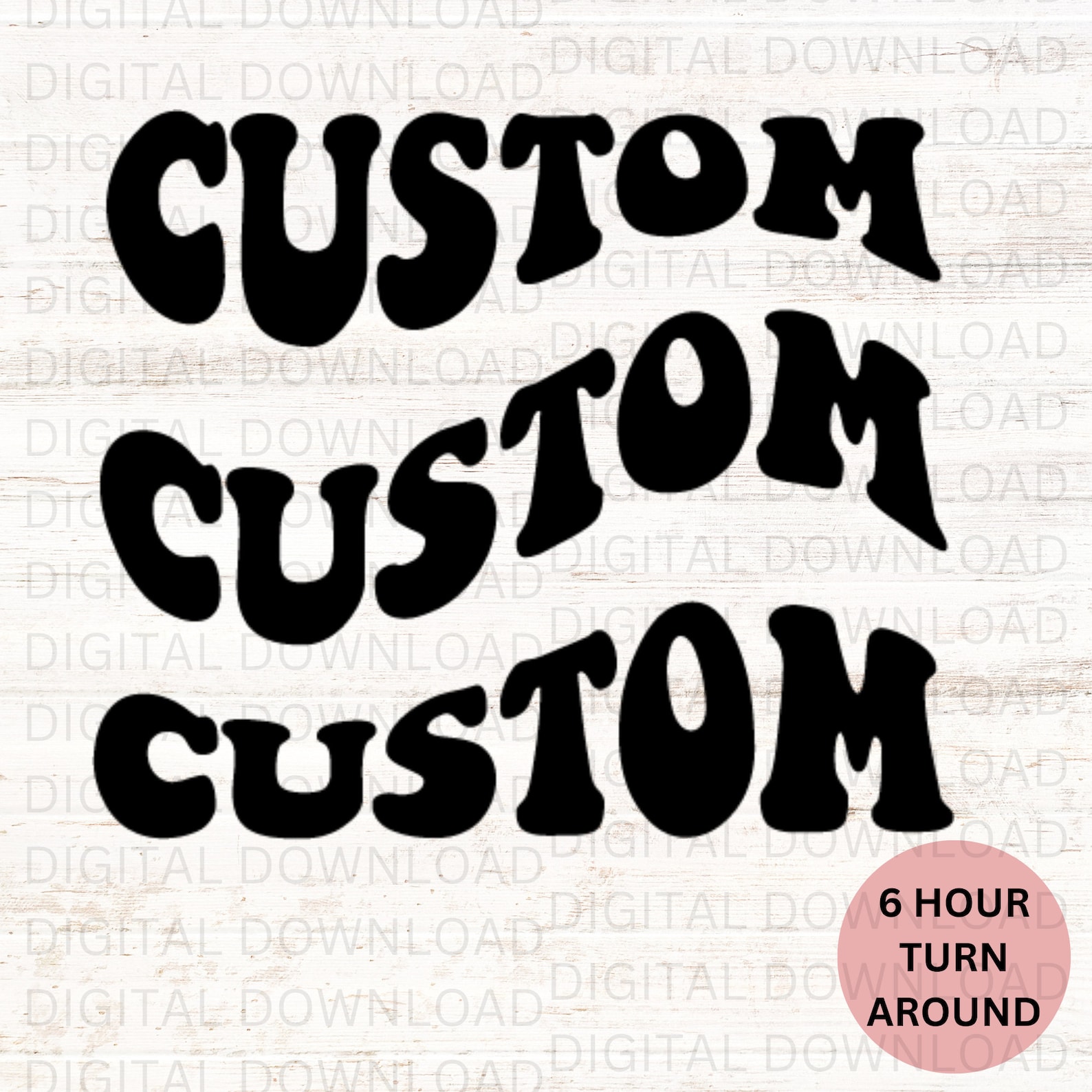 Custom Wavy Text Retro Wavy Font Text Custom Png Wavy Text - Etsy