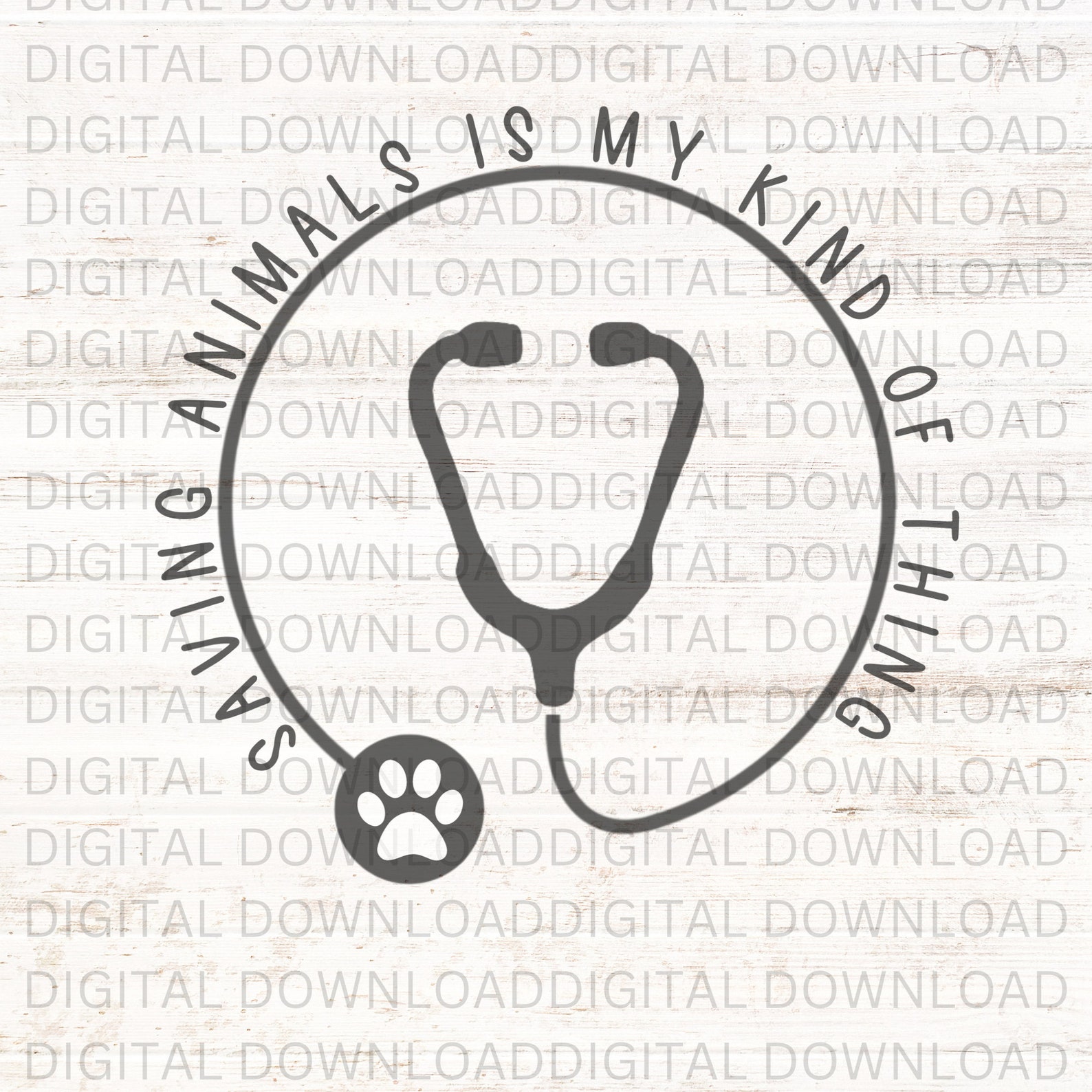 Saving Animals is My Kind of Thing, Digital Download, SVG, PNG, Circut ...