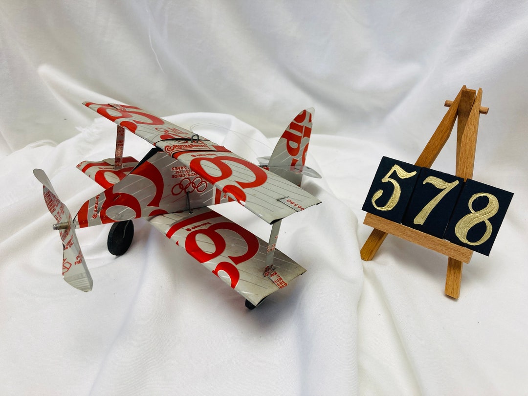 578 Coca Cola Soda Can Airplane - Handcrafted- Wind Spinner- Airplane ...
