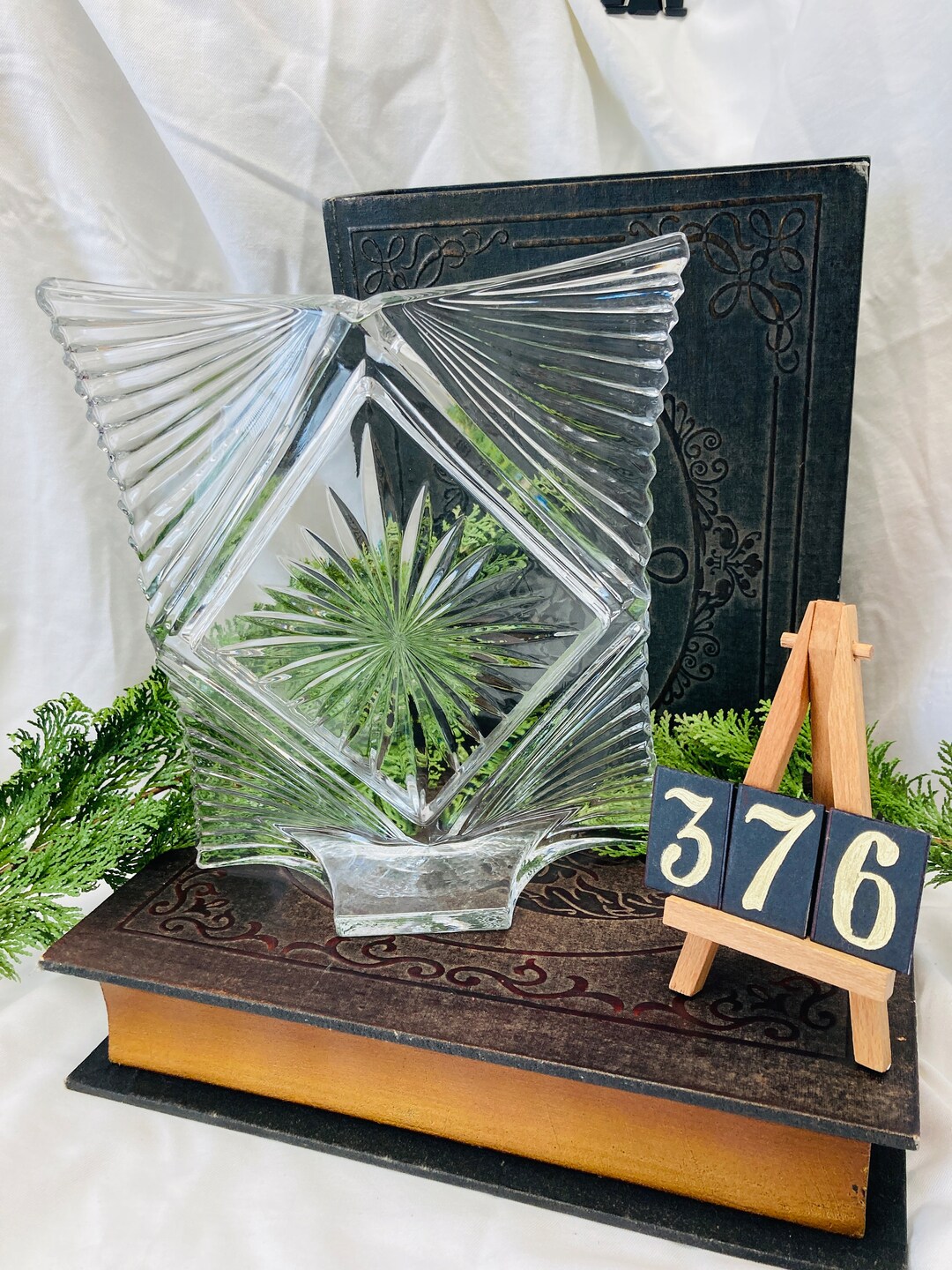 376 Vintage Mikasa Starlet Beveled Lead Crystal Picture Frame, Wedding ...